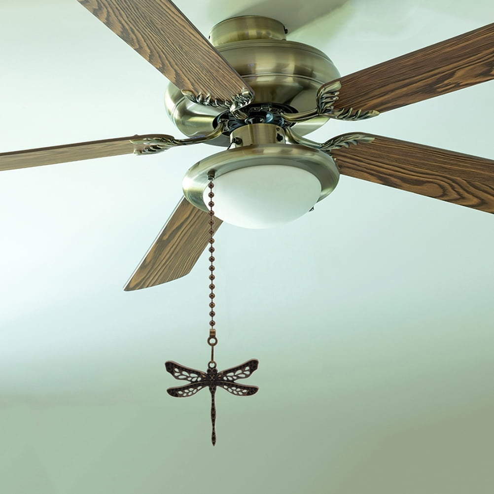 WHAMVOX 2pcs Metal Pull Chain Extensions Decorative Ceiling Fan Pull Chain Extension Ceiling ...