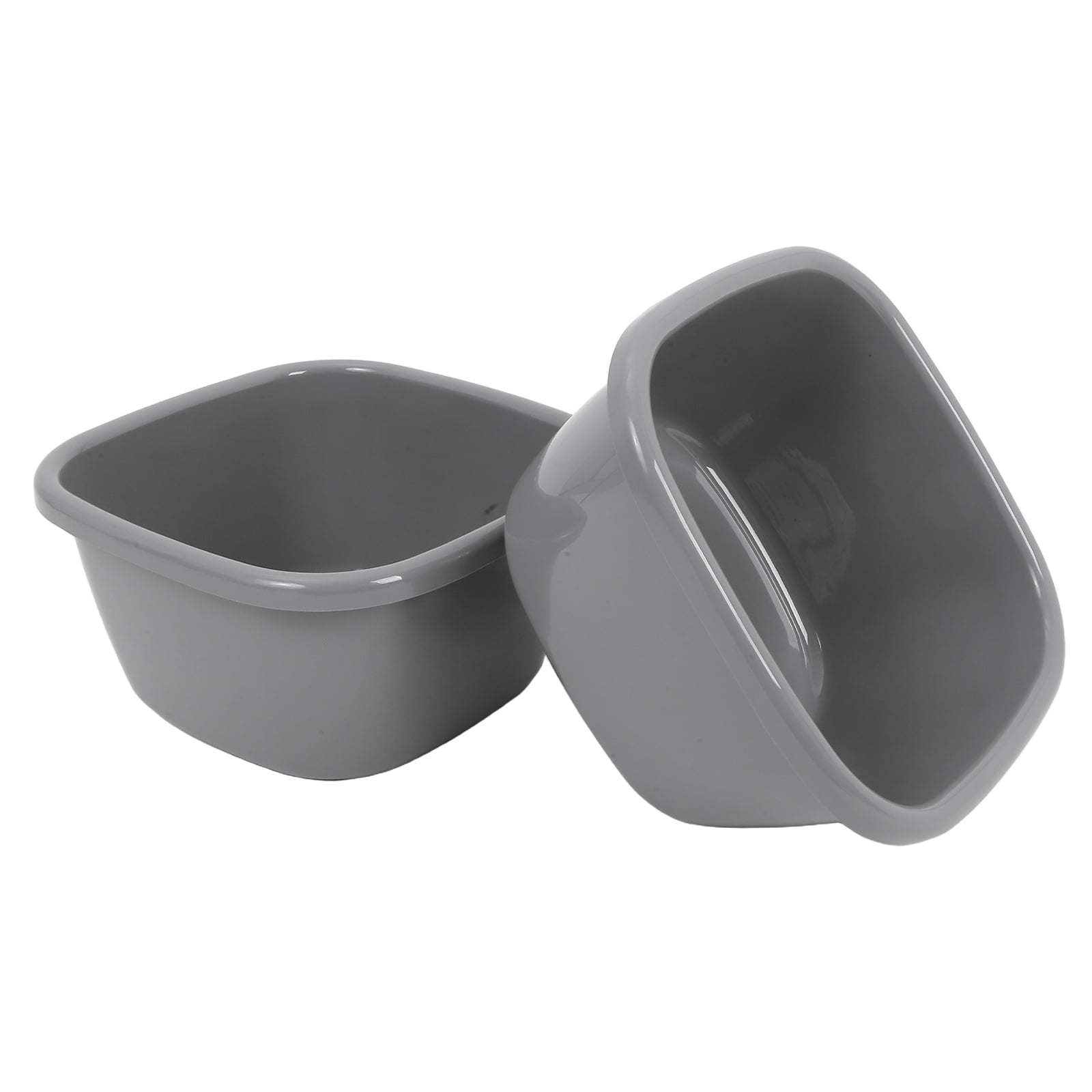 WHAMVOX 2pcs Plastic Wash Basin Thick Square Basin for Washing Dishes ...