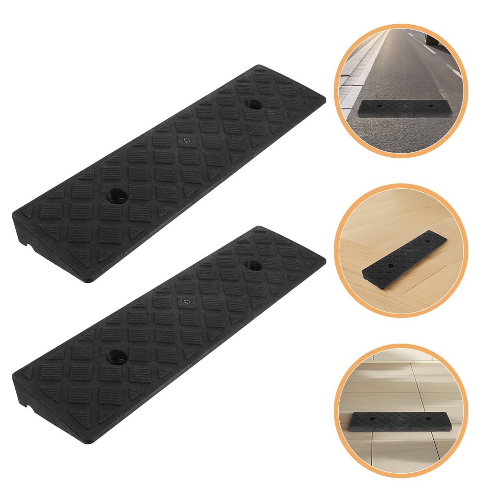 WHAMVOX 2pcs Portable Plastic Curb Ramp For Driveways Garages And ...