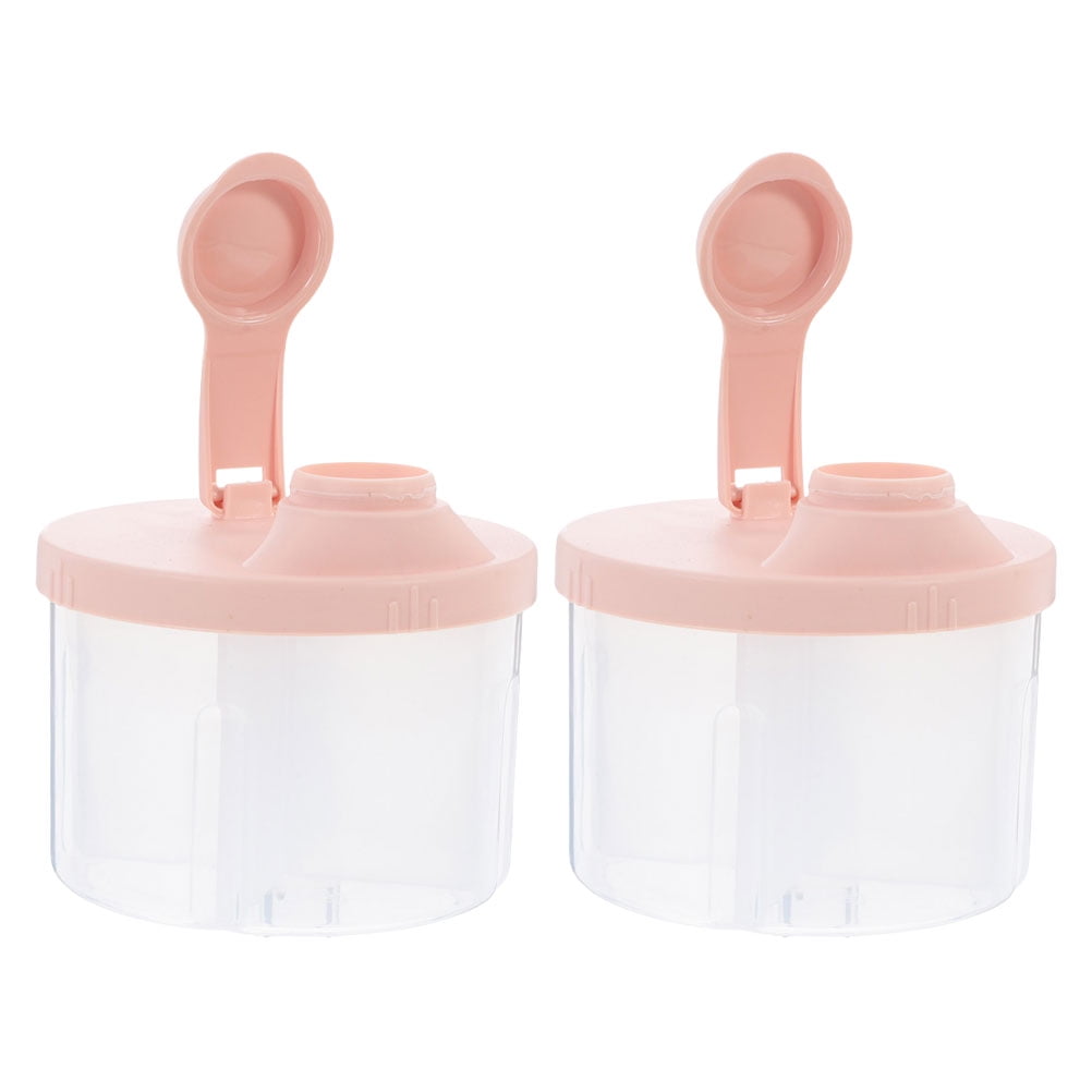 WHAMVOX 2pcs Portable Reusable Formula Dispensers with Four ...