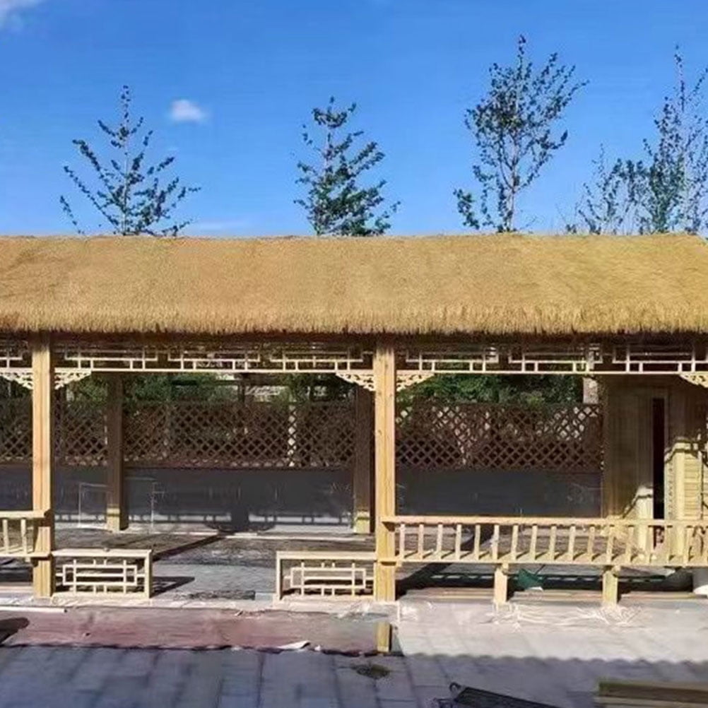 WHAMVOX 2pcs Reusable Yard Simulated Thatch Roof Simulated Thatch Roof ...