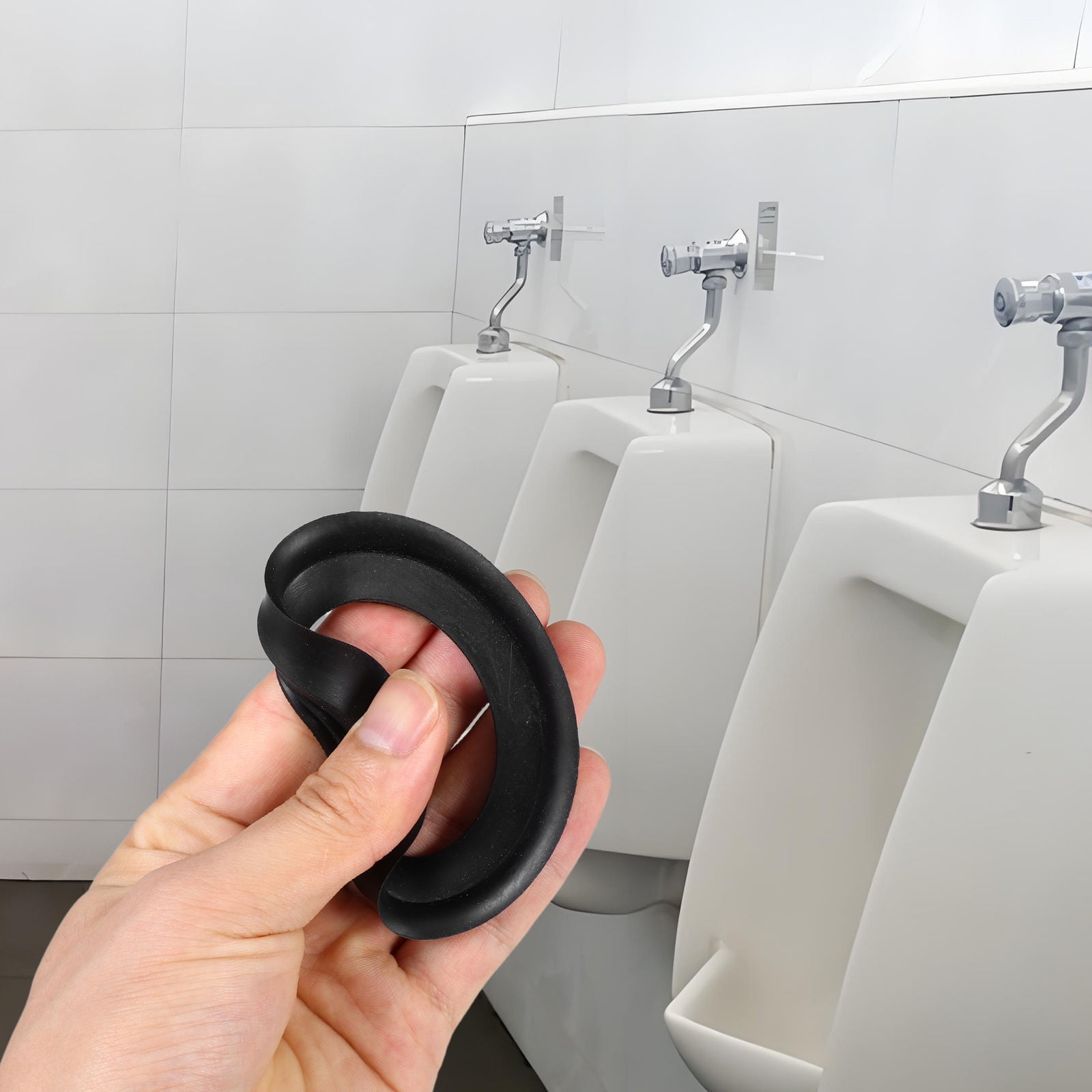 WHAMVOX 2pcs Rubber Urinal Flange Gasket Leakproof Sealing Ring Parts ...
