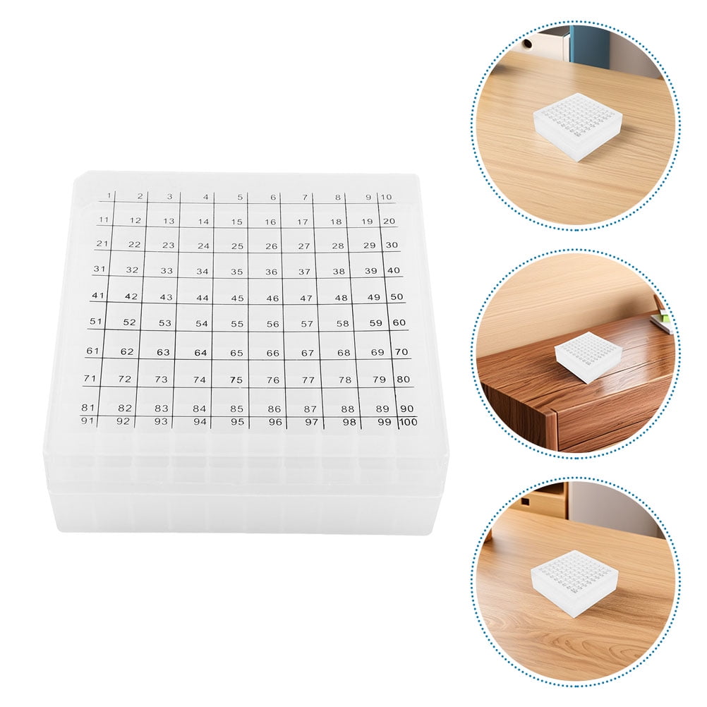 WHAMVOX 2pcs Small Tube Holder For 1.8/2/5/10ml Tubes 100-Slot Freezer ...