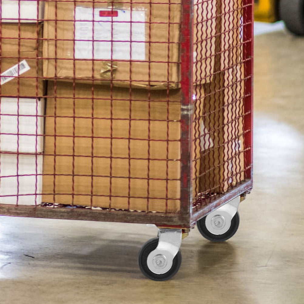 WHAMVOX 2pcs Swirl Jack Caster Wheels Replacement Heavy Duty Metal ...