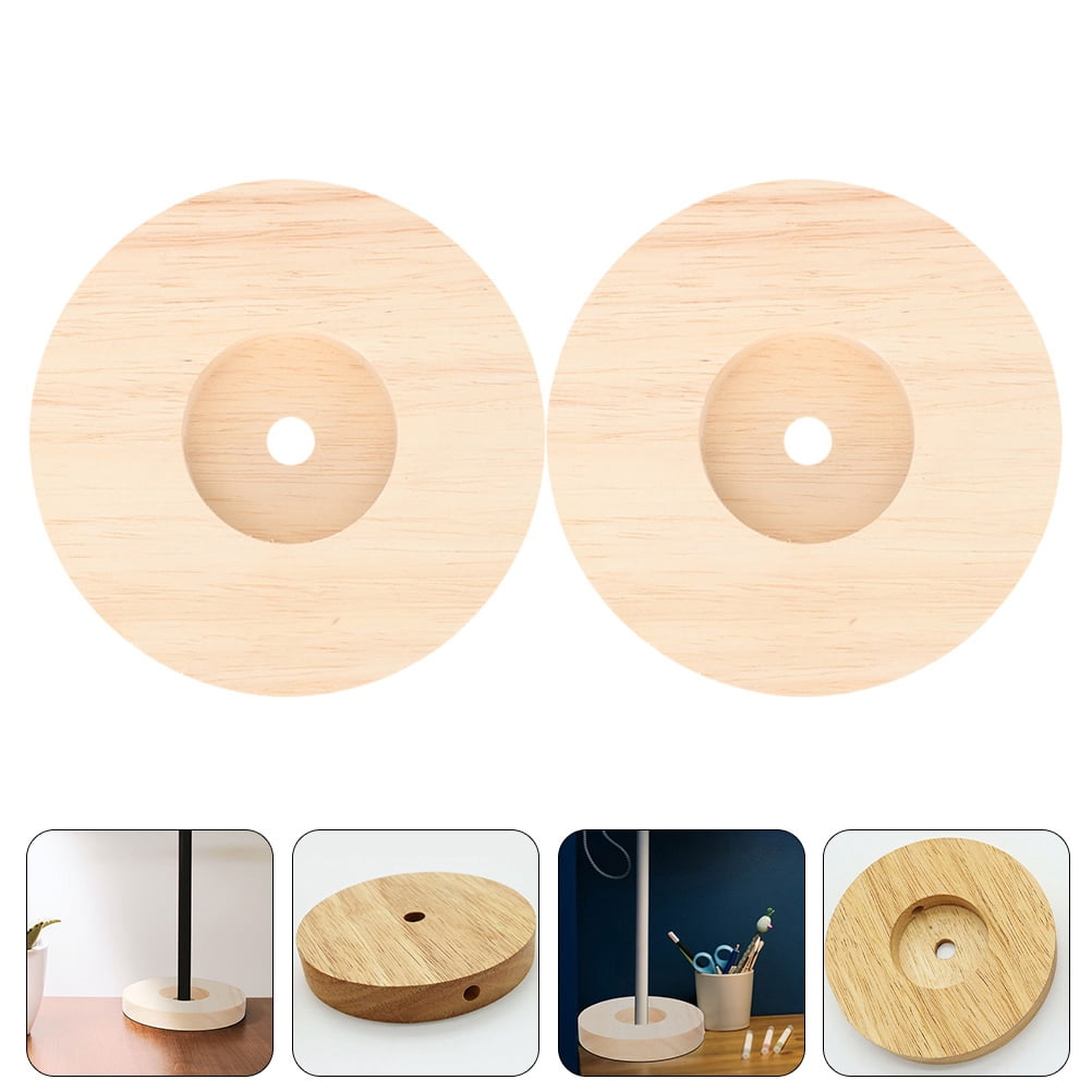 WHAMVOX 2pcs Table Lamp Wooden Bases Solid Wood Lamp Base Table Lamp ...