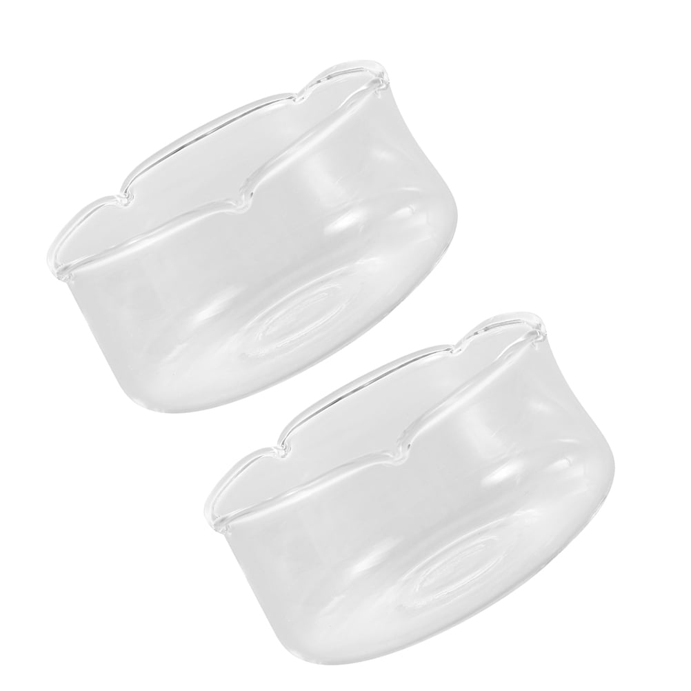 WHAMVOX 2pcs Transparent Glass Terrarium for Hydroponic Plants Small ...