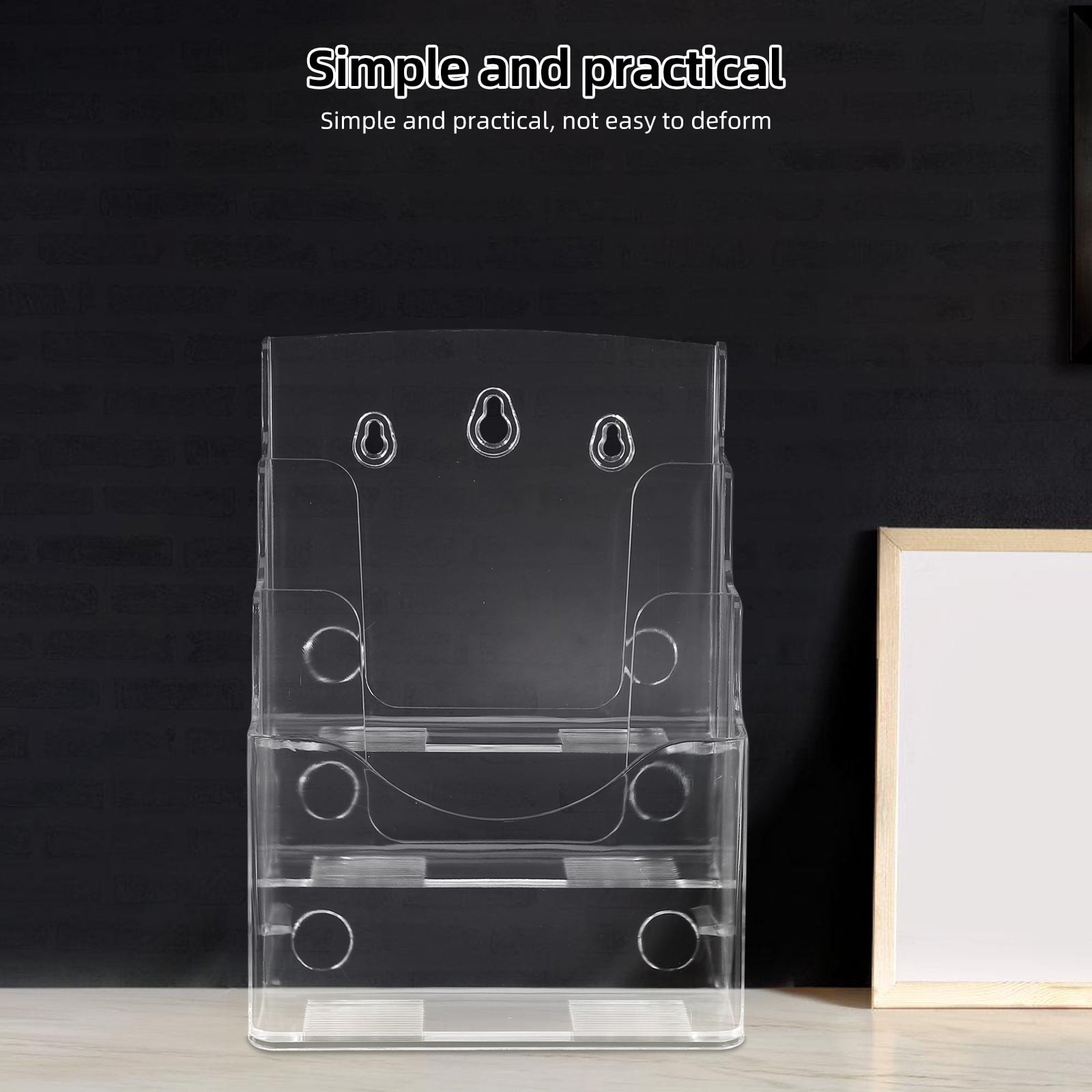 WHAMVOX 2pcs Wall Mounted File Document Holder Desktop Booklet Display ...