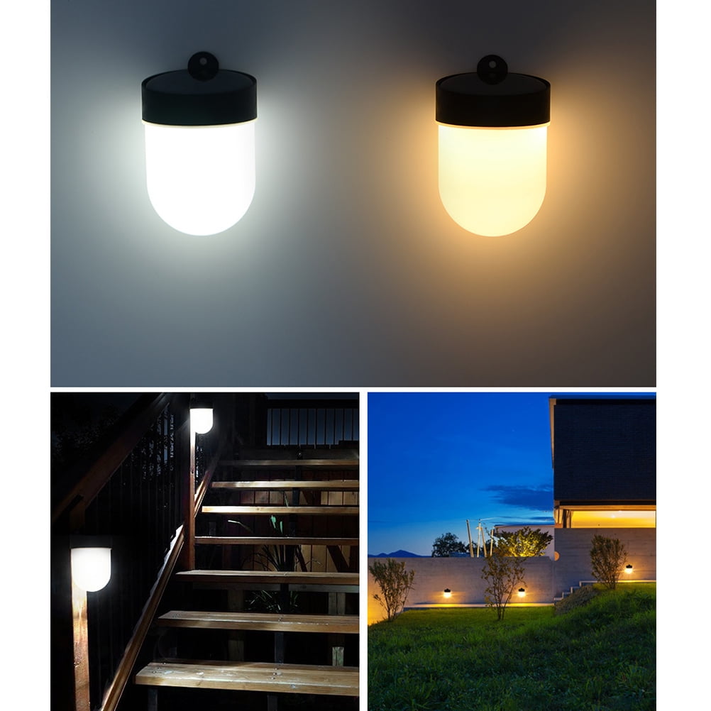 WHAMVOX 3 LED Solar Wall Light Garden Solar Garden Light LED Solar Wall ...