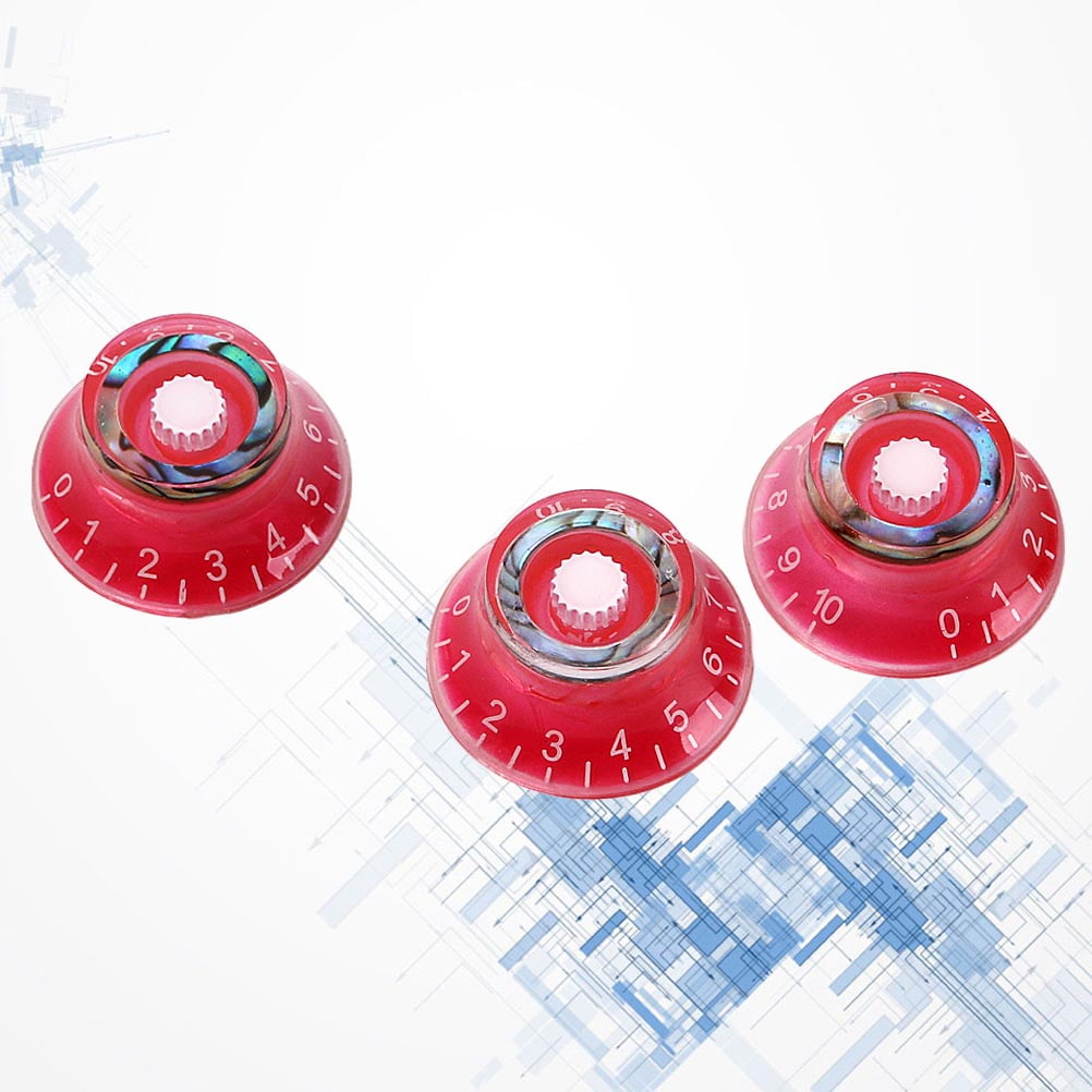 WHAMVOX 3 PCS/Set Guitar Knob Knobs Pegs for Electric Potentiometer ...
