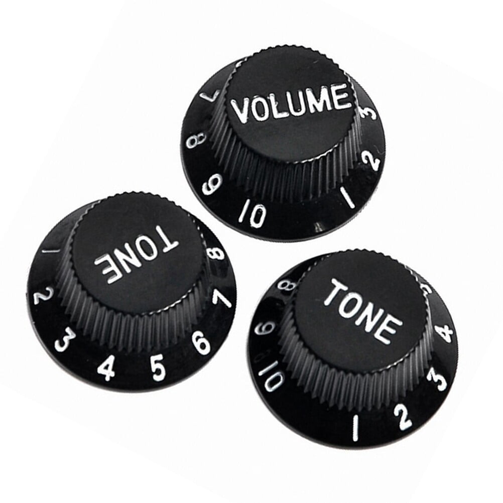 WHAMVOX 3 PCS/ Set Plastic Hat Guitar Volume Tone Control Knobs Rotary Knobs for ST Electric ...