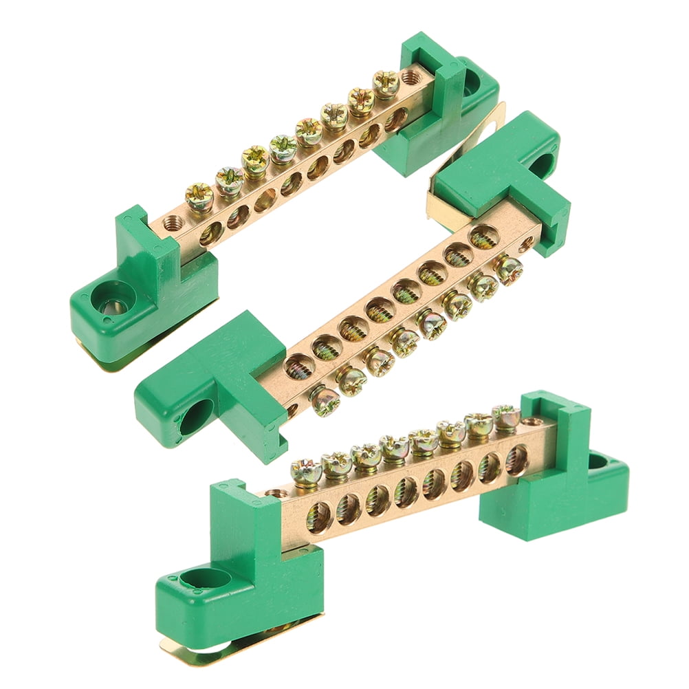 FESTFENDS Electrical Grounding Bars Copper 3Pcs 3.2in - Walmart.com