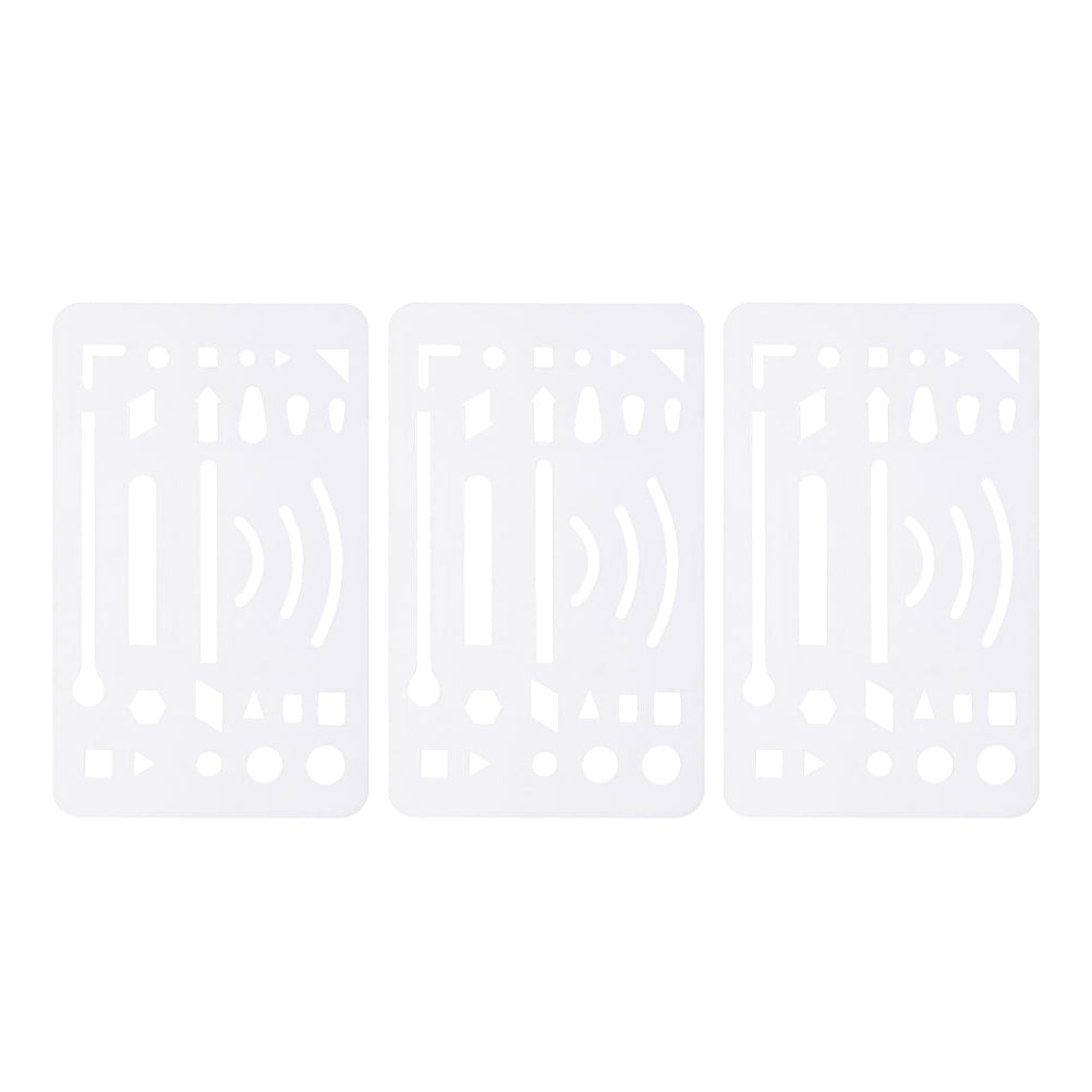 WHAMVOX 3 Pcs Engineering Drawing Templates Architecture Stencils ...