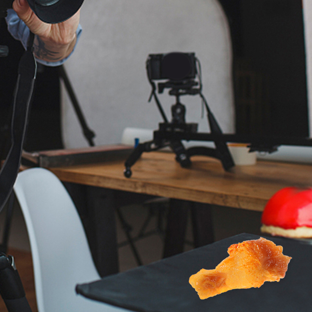 WHAMVOX 3 Pcs Fake Chicken Drumstick Simulated Food Model Thighs Orange ...