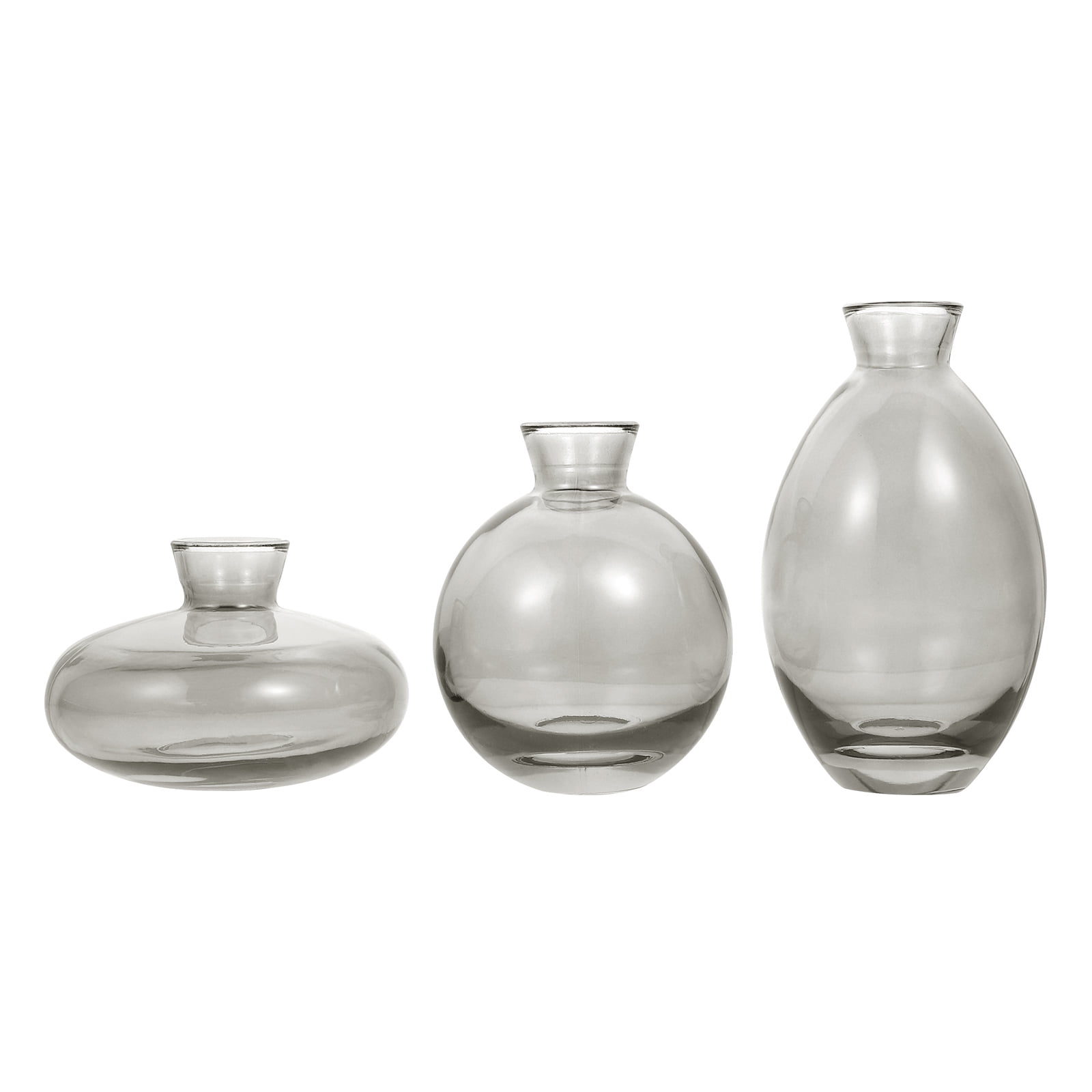 WHAMVOX 3 Pcs Modern Glass Vases Flower Arrangement Containers Arranger ...