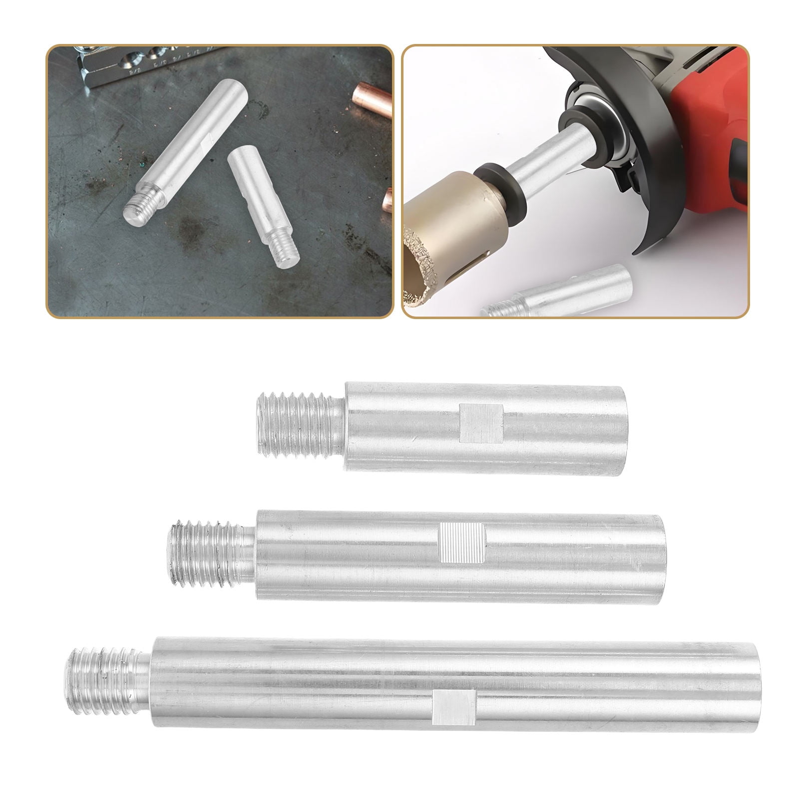 WHAMVOX 3 Pcs Precision Angle Grinder Extension Connecting Rod For ...