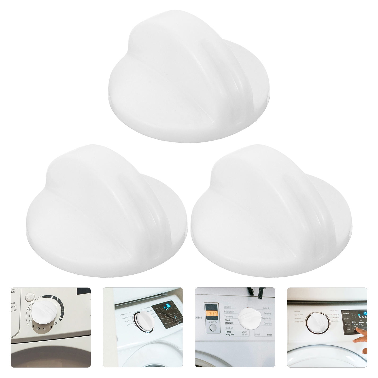 WHAMVOX 3 Pcs Washer Control Range Knobs Replacements Dryer Parts ...
