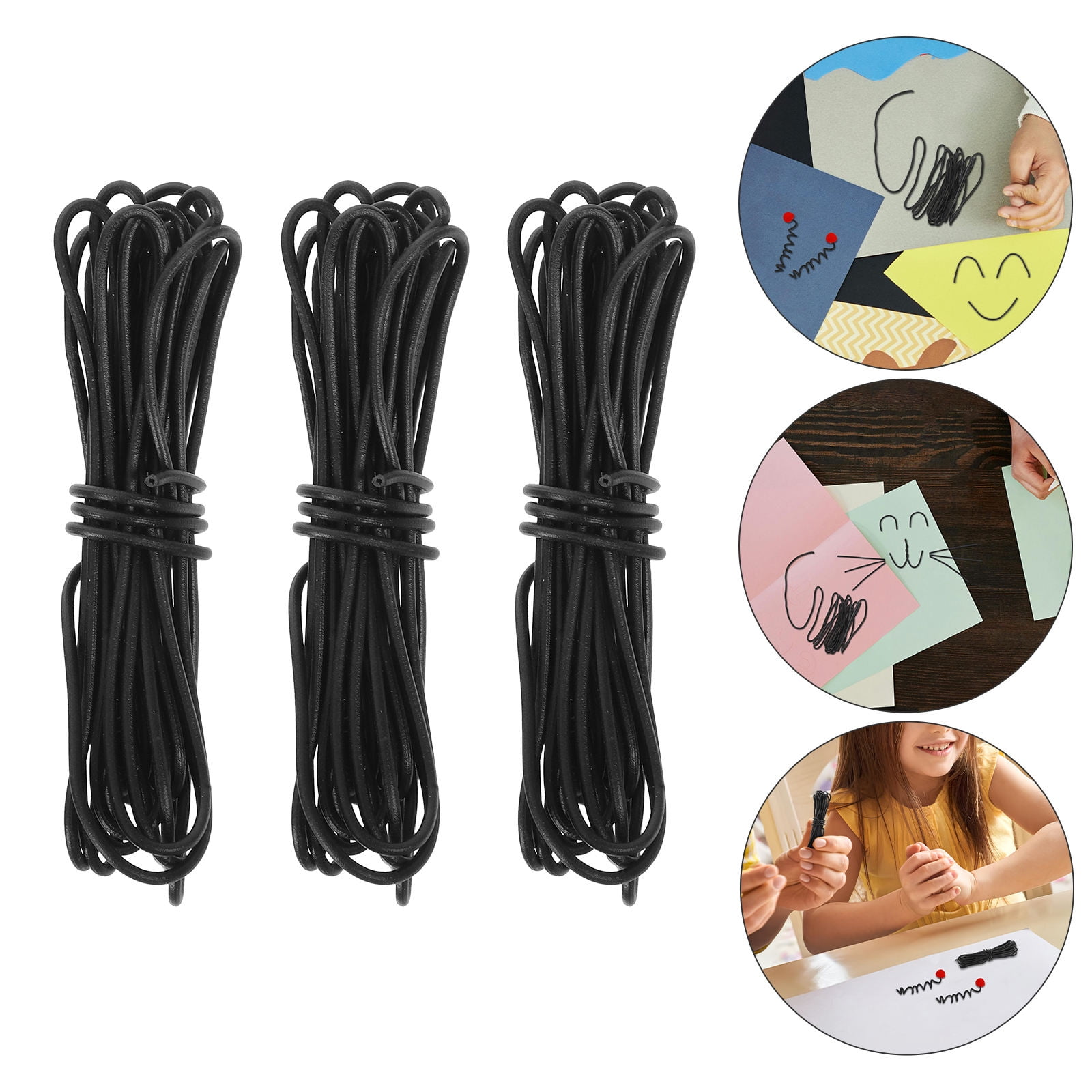 WHAMVOX 3 Rolls Crafting Iron Wire Rope for DIY Expression Iron Wire ...