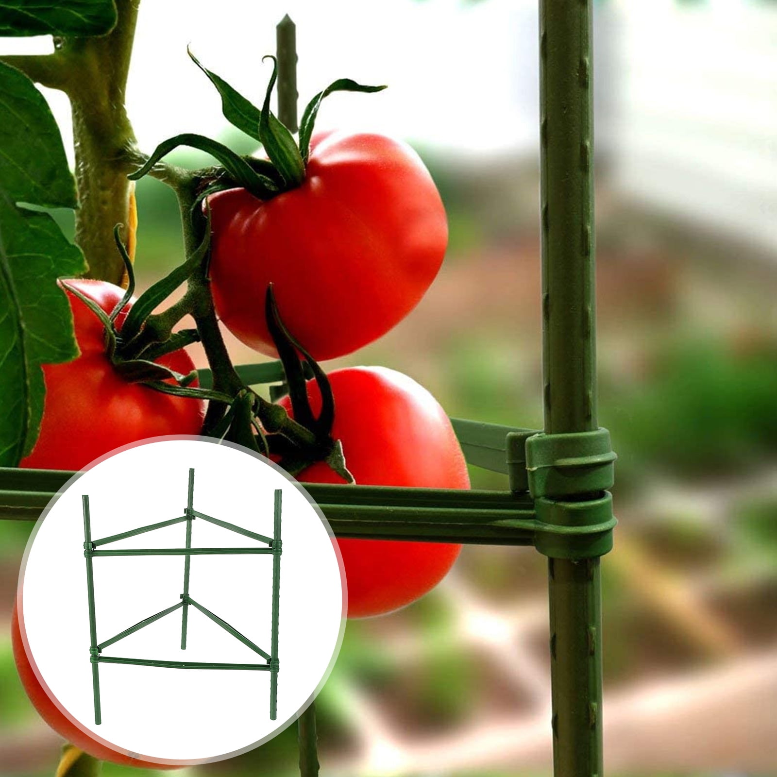 COMPUKAS Tomato Support Cage Plastic For Garden 3 Sets - Walmart.com