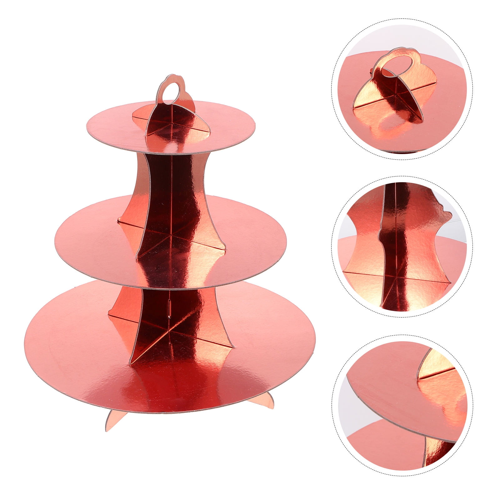 WHAMVOX 3 -Tier Paper Cake Stand Cupcake Holder Towers Wedding Decor ...