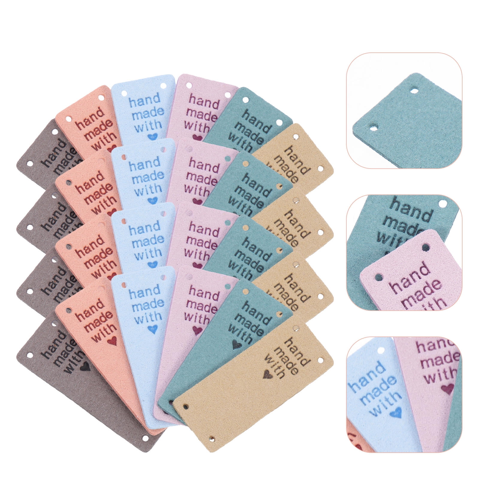 WHAMVOX 30 Pcs Clothing Tag Tags for Clothes Sew Fabric Labels Handmade ...