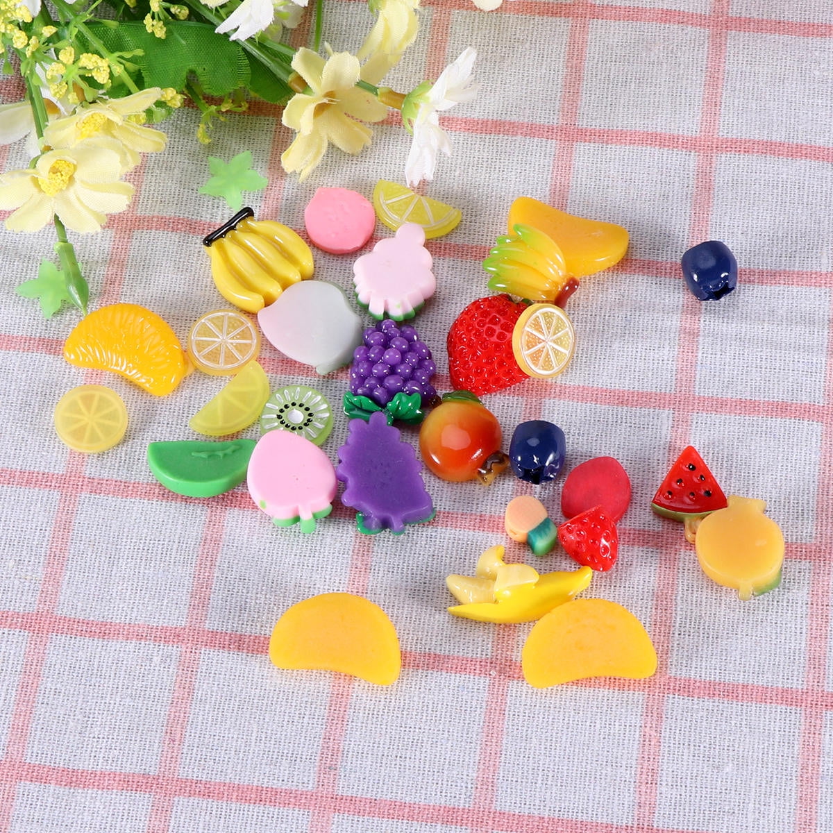 WHAMVOX 30 Pcs Fruit Jewelry Vintage Aesthetic Stickers Labels Fake ...