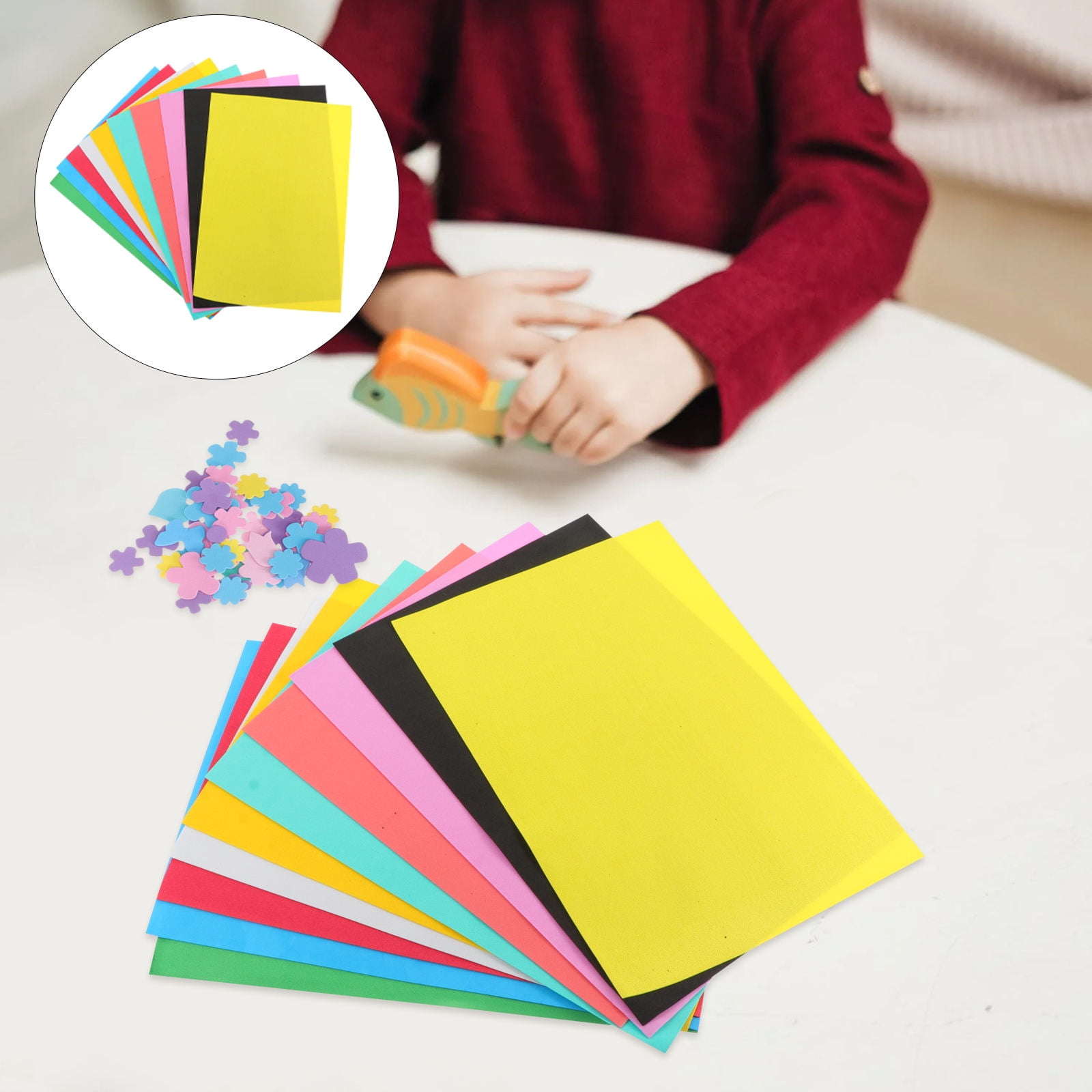 WHAMVOX 30 Sheets DIY Folding Craft Paper Making Sponges Kitchen Child ...
