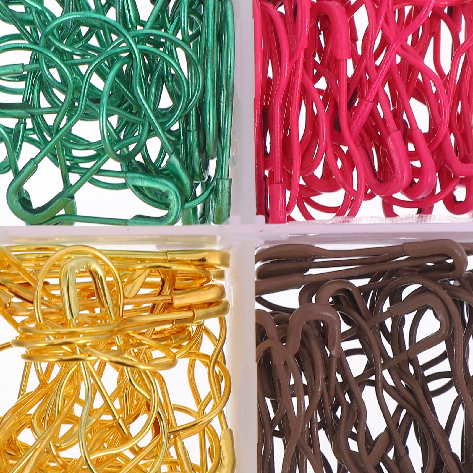 WHAMVOX 300pcs Metal Calabash Gourd Bulb Safety Assorted Color for DIY ...