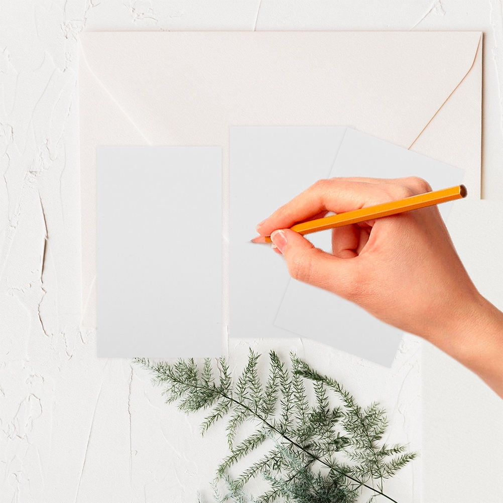 WHAMVOX 300pcs Paper Blank Cards Index Note Cards Learning Flash Cards ...