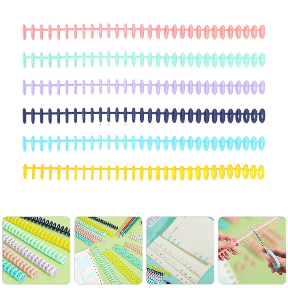 WHAMVOX 30pcs Plastic Binding Combs Plastic Comb Binding Ring 30 Ring Comb Binding Spines ...