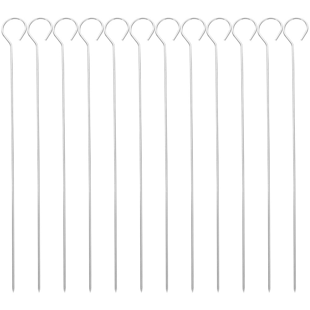 WHAMVOX 30pcs Stainless Steel Skewer For Grilling Bbq Skewer For ...