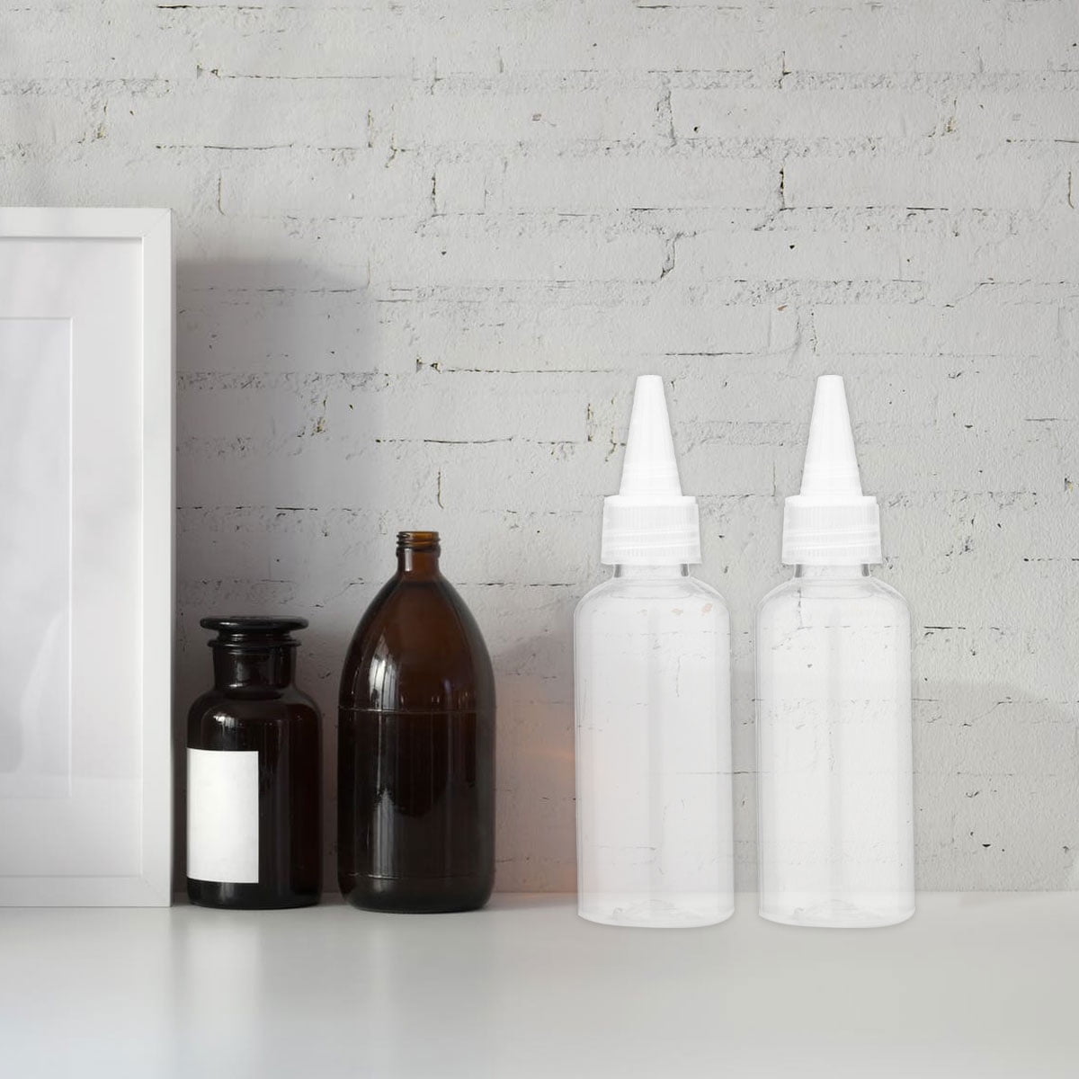 WHAMVOX 30pcs Transparent Plastic Dispensing Bottles for Storage 60ml ...