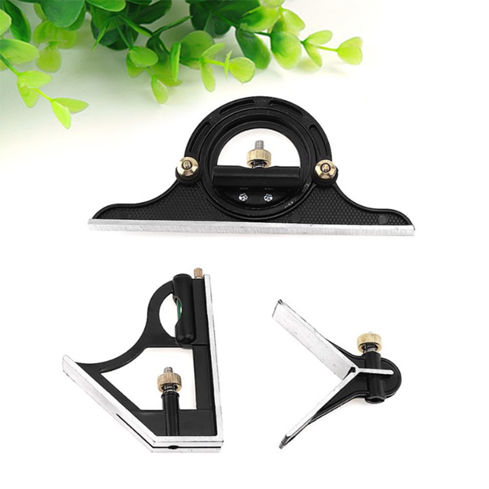 WHAMVOX 3PCS/Set Measuring Tool Set Angle Ruler 300mm Stainless Steel ...