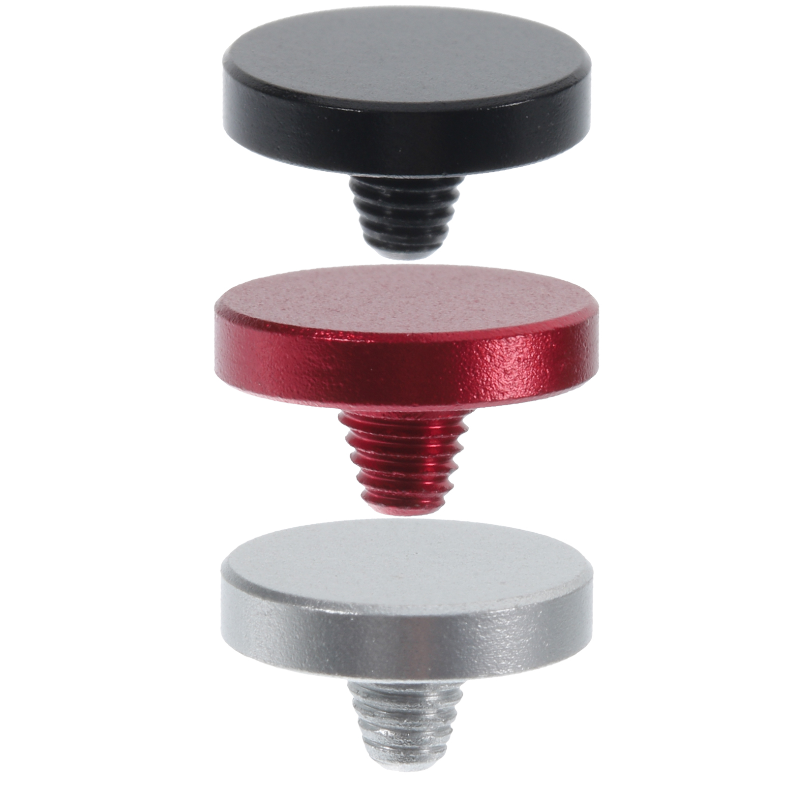 WHAMVOX 3Pcs Black Aluminum Alloy Refined Design Round Shutter Release ...