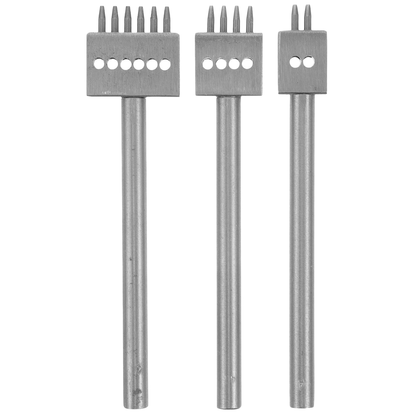 WHAMVOX 3Pcs Leather Crafts Hole Puncher Leather Punching Tool Metal ...