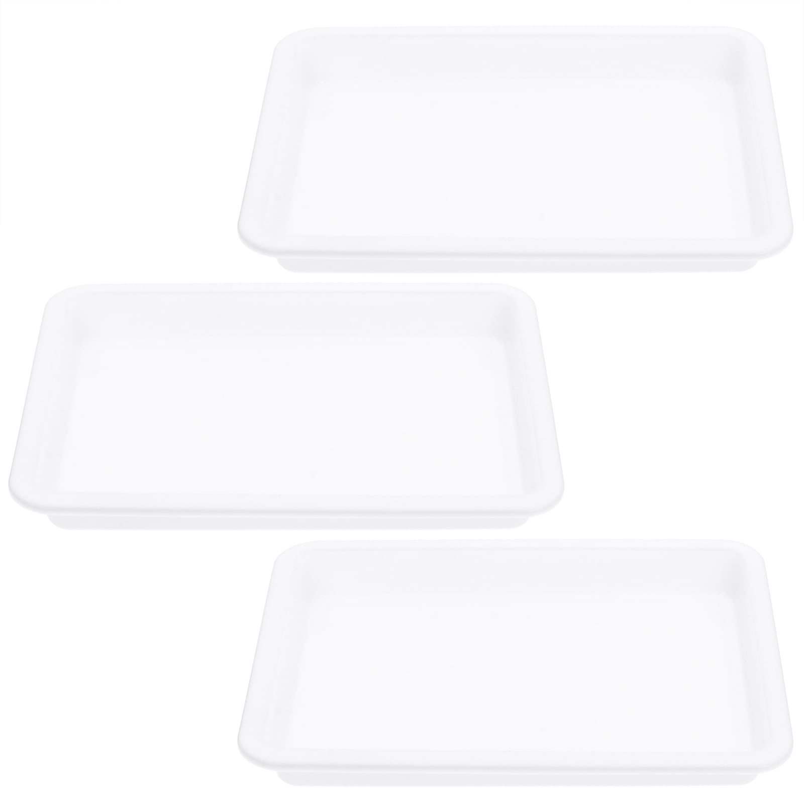 WHAMVOX 3Pcs Nestable White Tray for Students Projects - Walmart.com