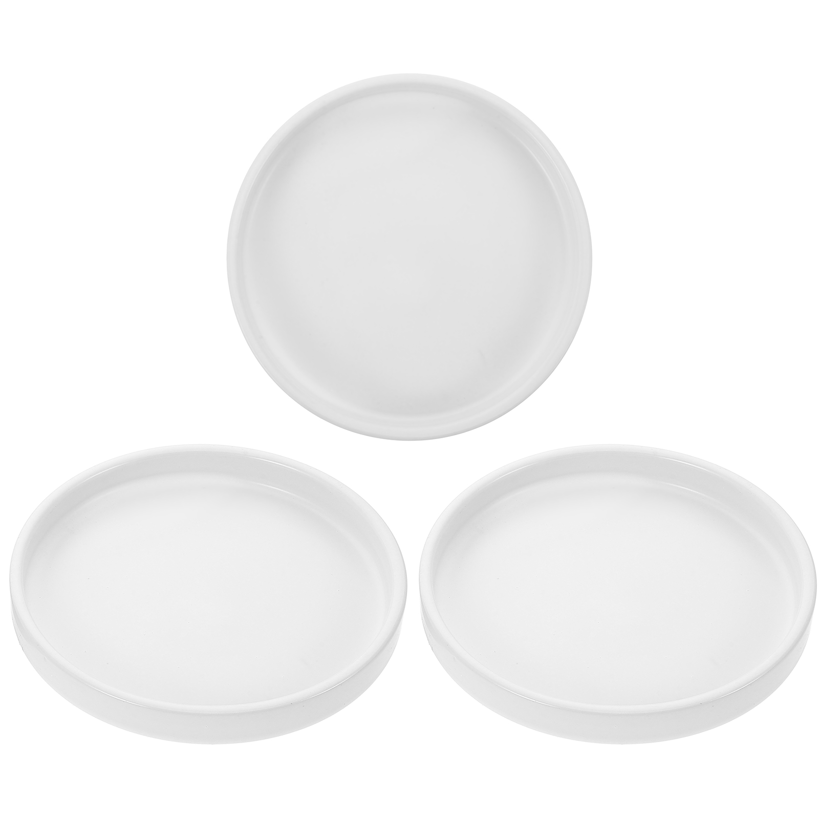 WHAMVOX 3Pcs Plant Tray Ceramic Flower Pot Saucer Plants Water Catcher ...