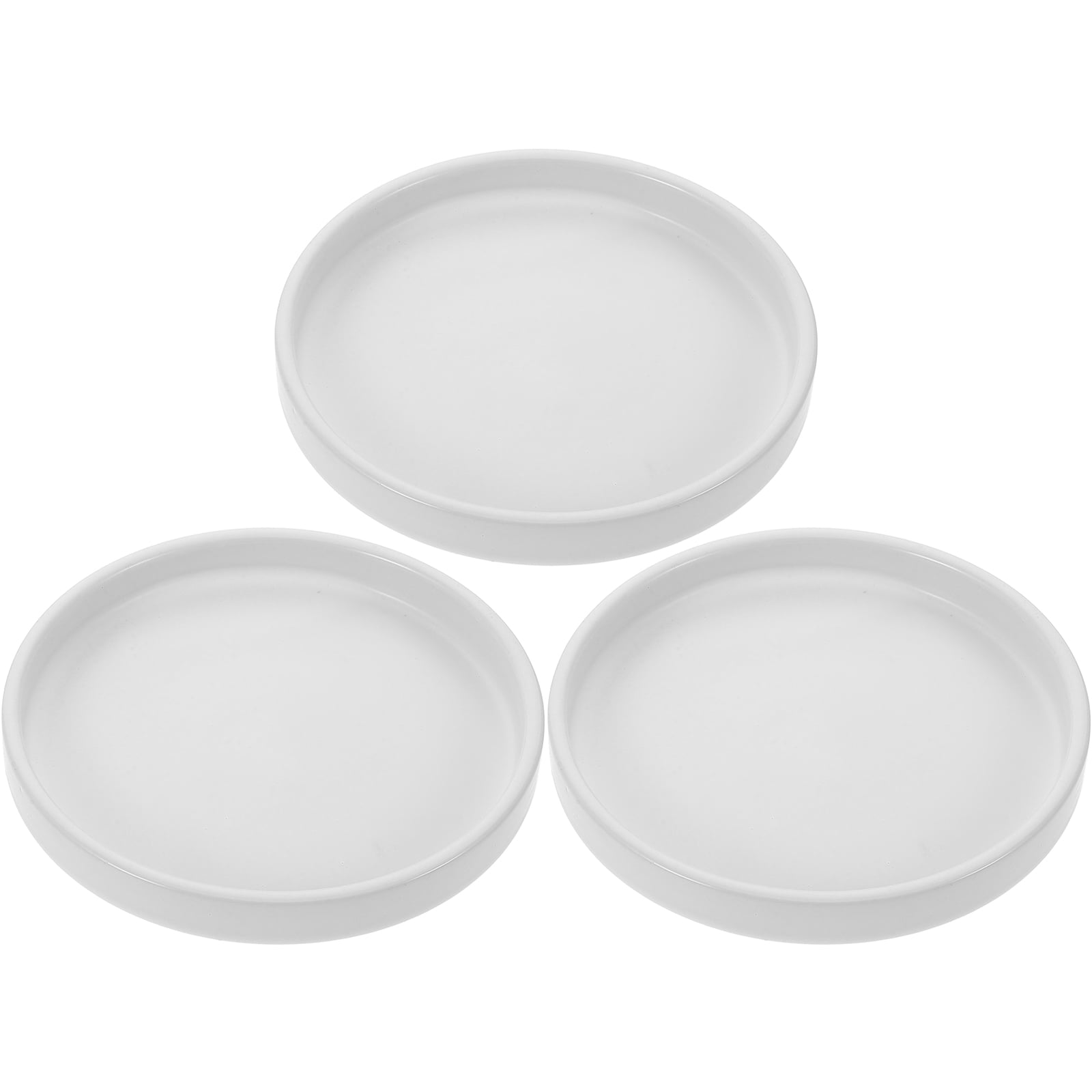 WHAMVOX 3Pcs Plant Tray Ceramic Flower Pot Saucer Plants Water Catcher ...