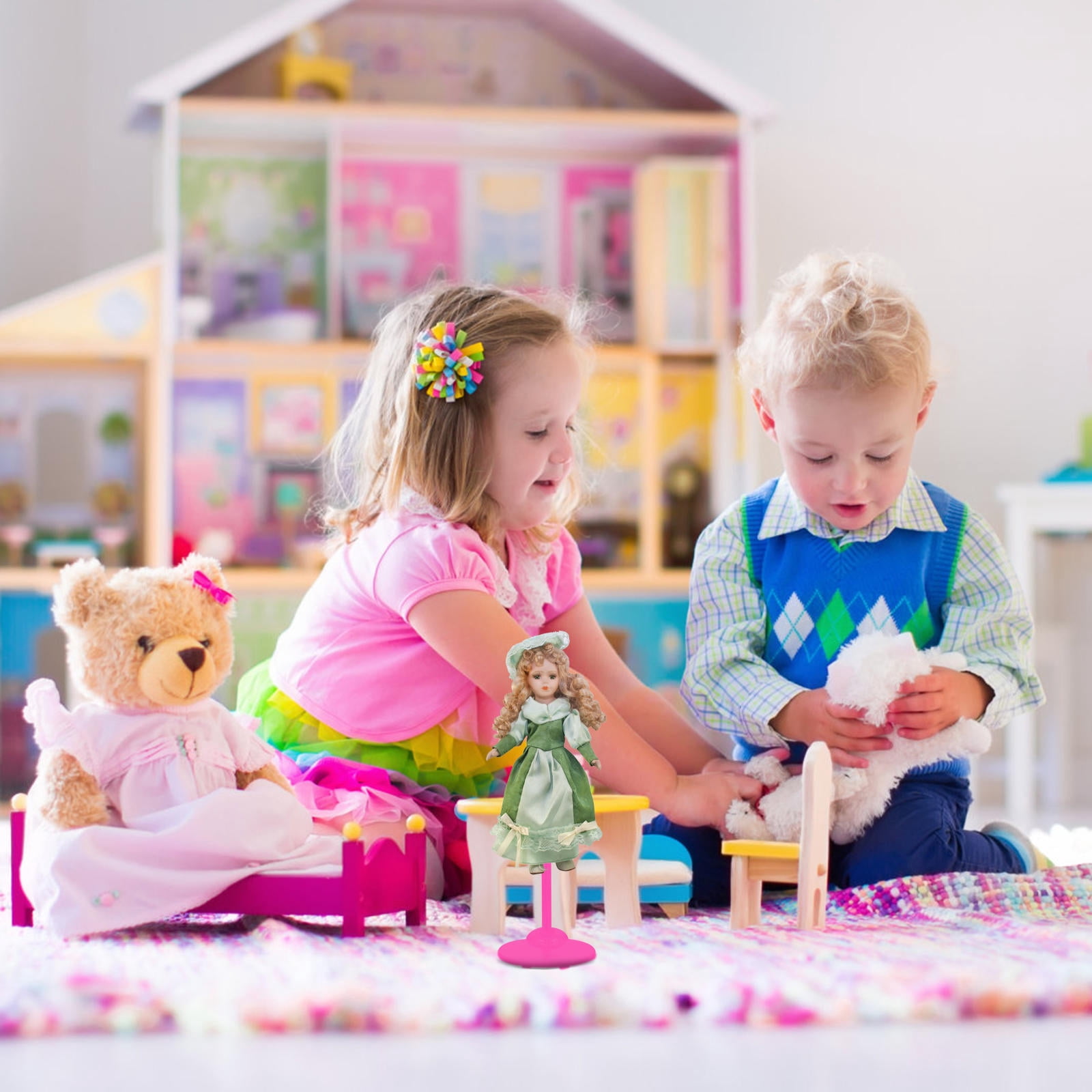 WHAMVOX 3Pcs Toy Stand for Kids Rectangular Shape Cabinet Display ...