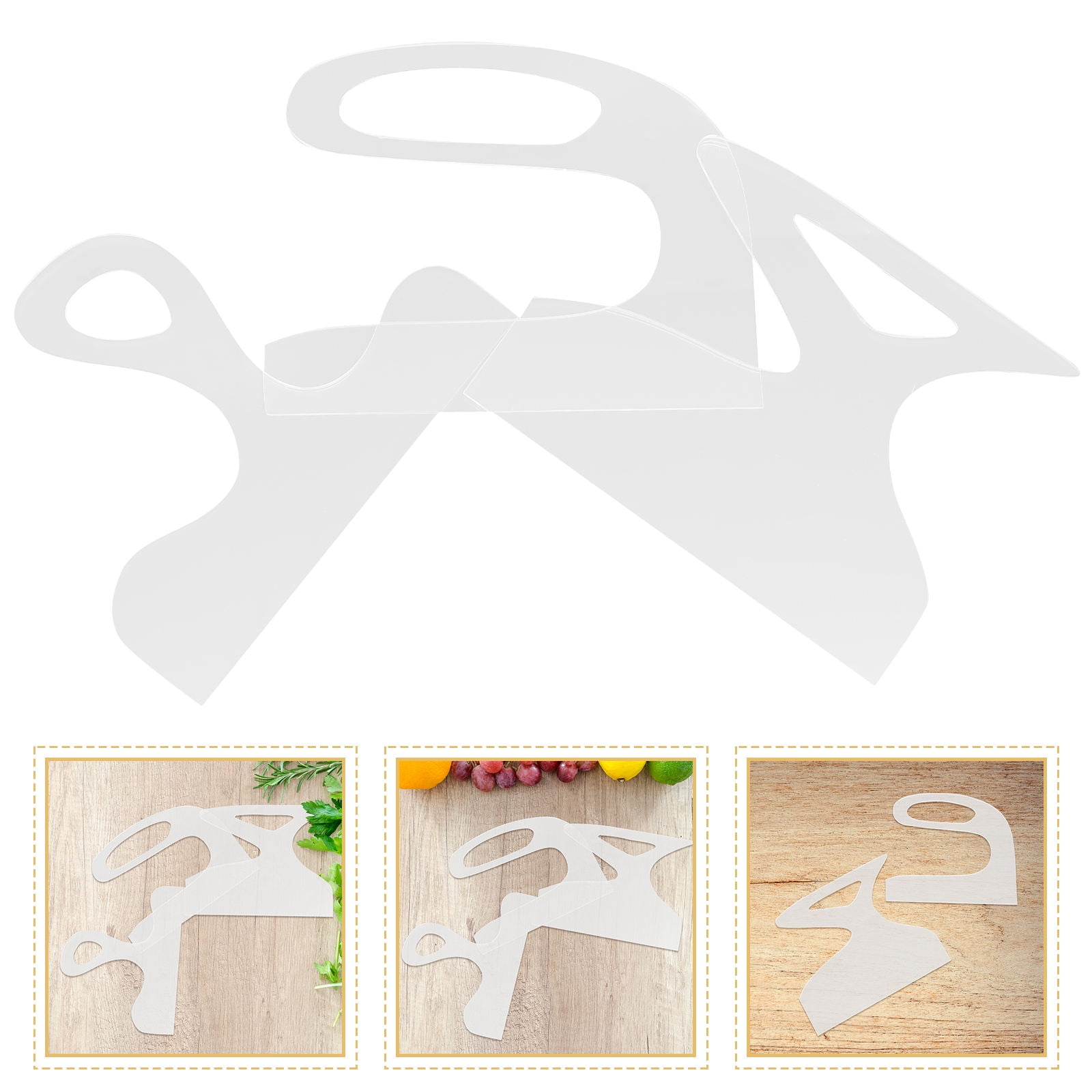 WHAMVOX 3Set Board Handle Router Template Clear Acrylic DIY Projects ...
