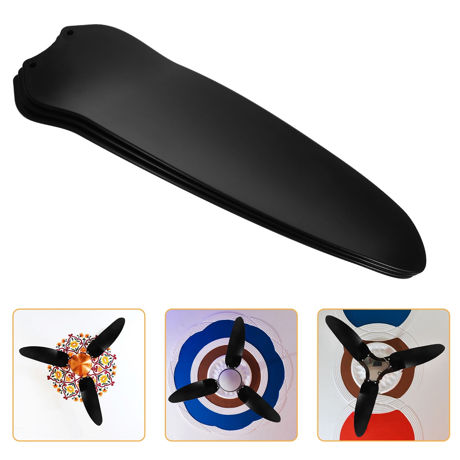 WHAMVOX 3pcs Ceiling Fan Blade Replacement Set Plastic Fan Blades Easy ...