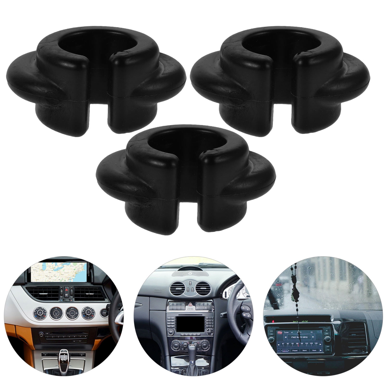 WHAMVOX 3pcs Clothes Hanger Fixed Hook Rod Divider Auto Hanger Spacer ...