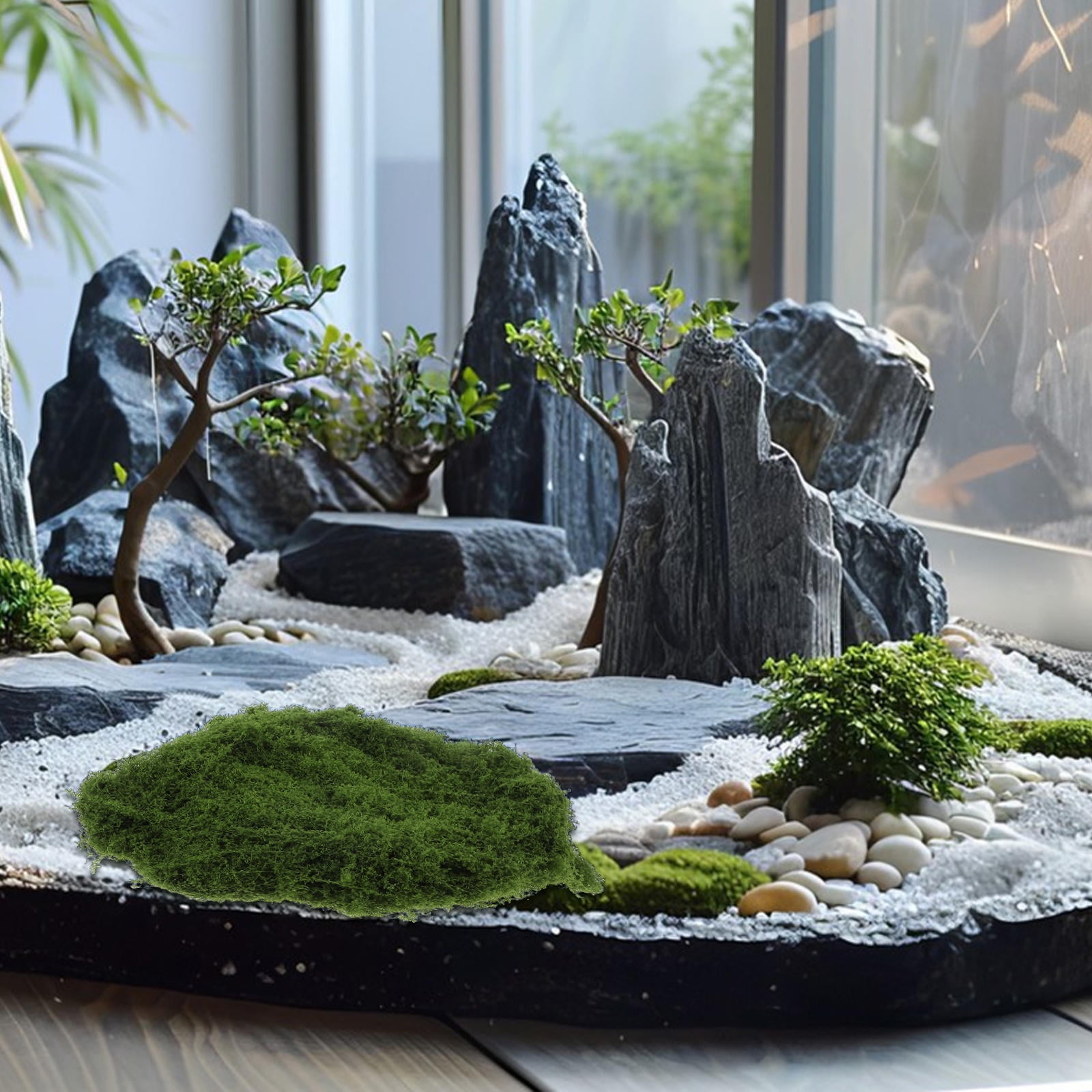 WHAMVOX 3pcs Fake Moss Decor Artificial Moss For Crafting And ...