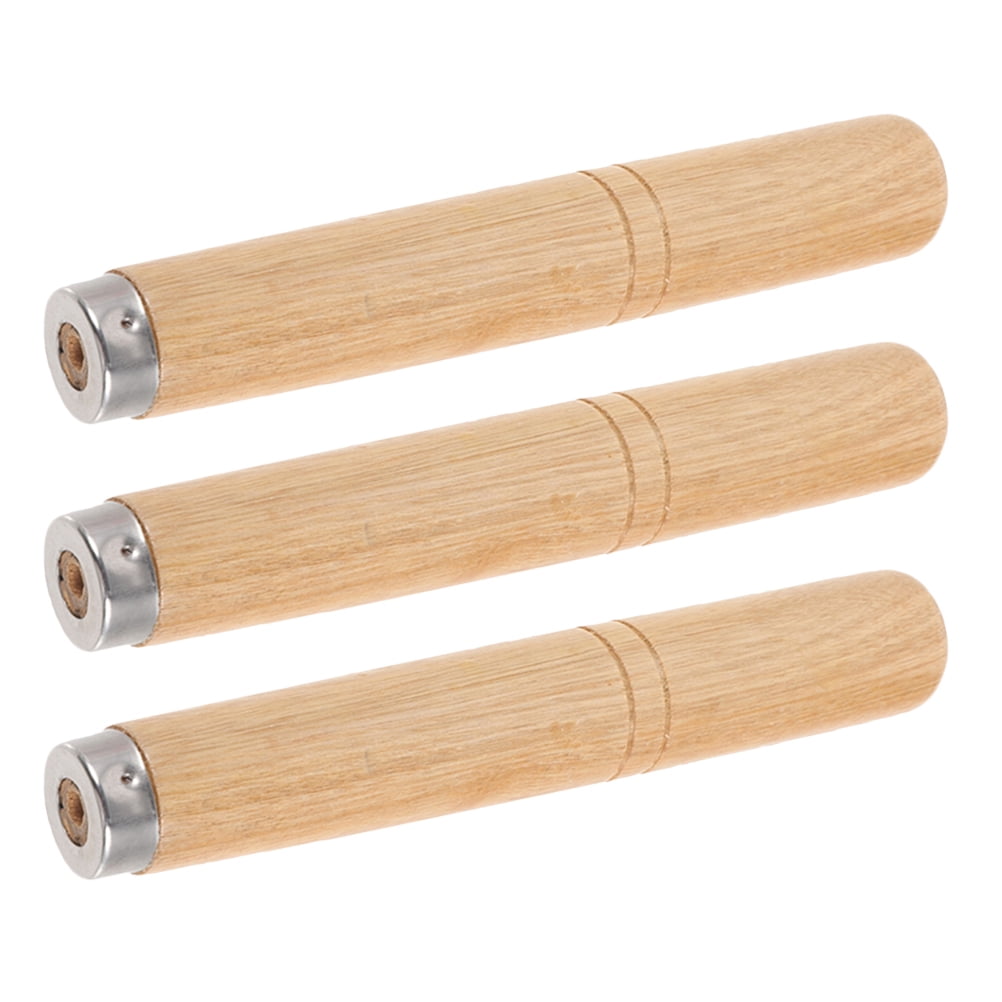 WHAMVOX 3pcs Solid Wood Detachable Handles For Spatula Wood Replacement ...