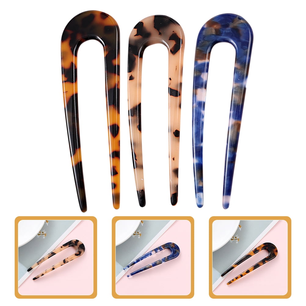 WHAMVOX 3pcs Updo Hair Forks Bun Hair Sticks Women Hair Clips ...