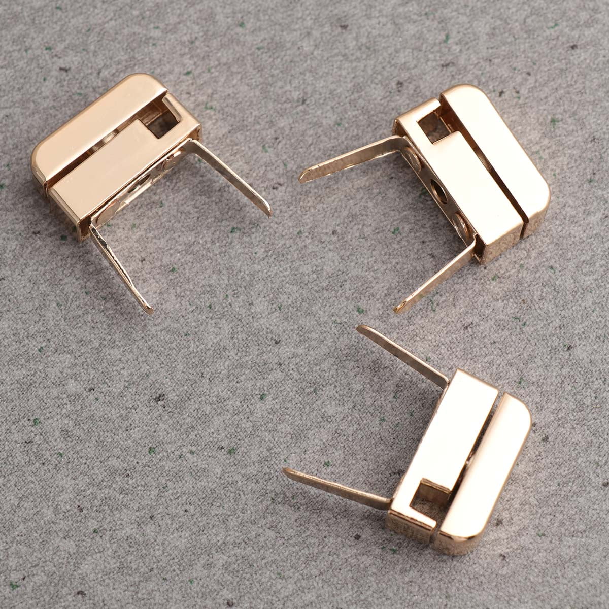 WHAMVOX 4 PCS Bag Clasp Magnet Heart Shaped Purse Lock Fasteners Golden ...