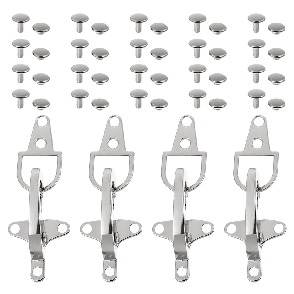 WHAMVOX 4 Pairs Snap Decorative Clothing Clasp Buckle Clips Toggle ...