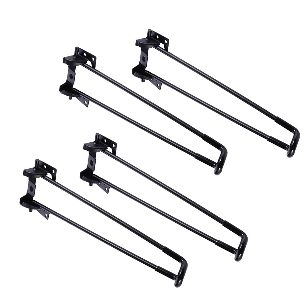 WHAMVOX 4 Pcs Adjustable Foldable Legs Folding Risers Tables Office ...