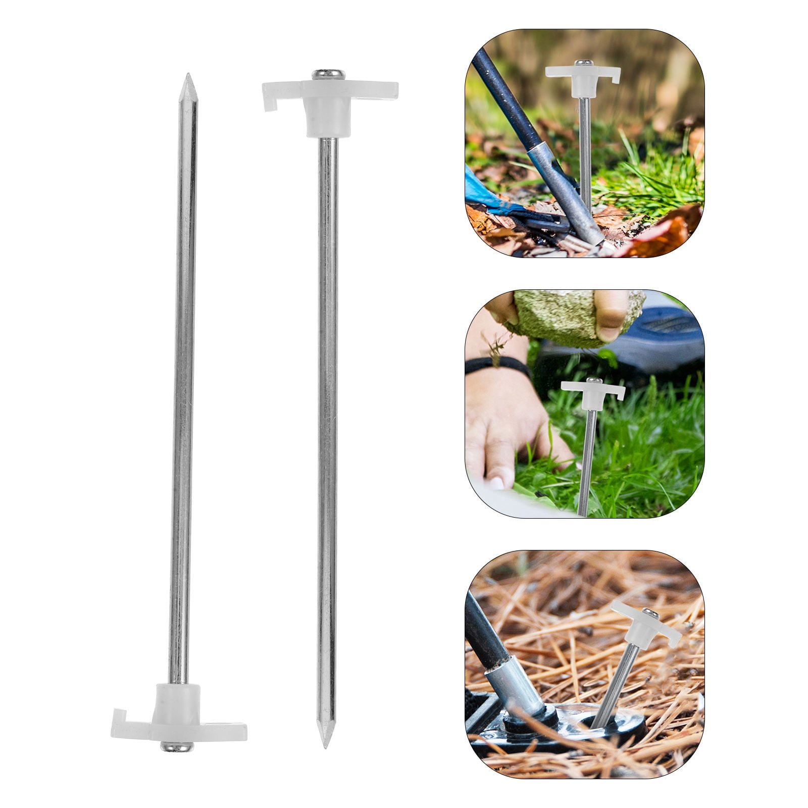 WHAMVOX 4 Pcs Anchor for Canopy Spikes Heavy Duty Tent Stakes - Walmart.com