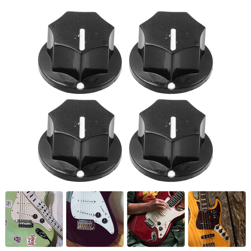 WHAMVOX 4 Pcs Bass Guitar Effect Knob Easy Installation Covers ...