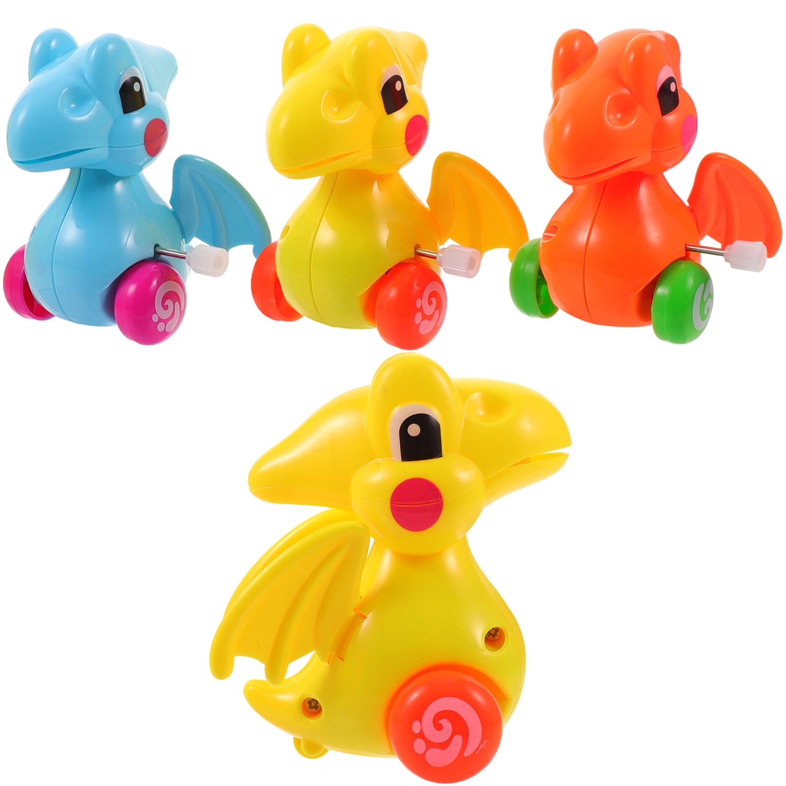 WHAMVOX 4 Pcs Cartoon Animal Toy Clockwork Powered Dinosaur - Walmart.com